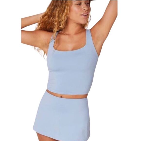 Andie | Swim | Andie Swim Pool Blue The Skirt Bikini Bottom Nwt | Poshmark